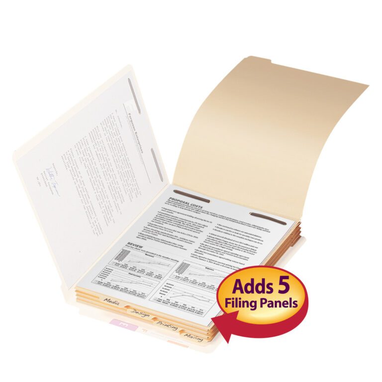 Smead Folder Divider with Fastener, Bottom 1/5-Cut Tab, Letter Size ...