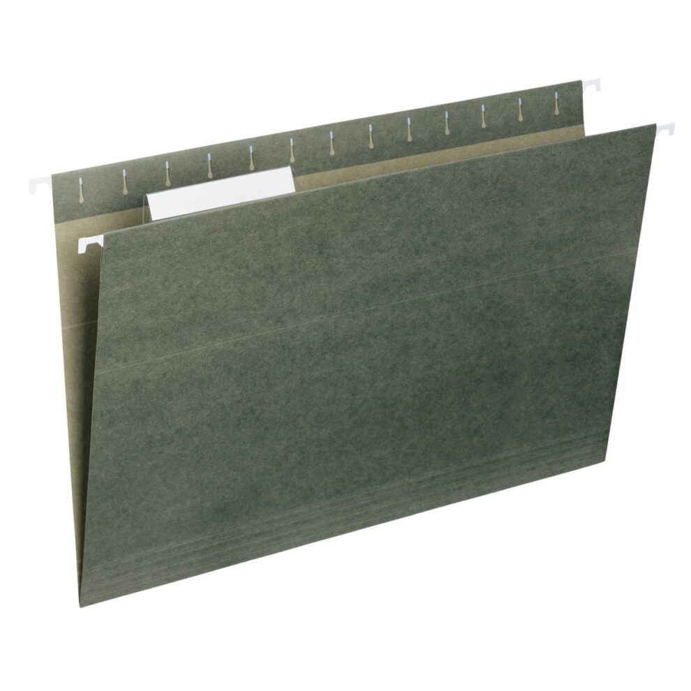 Smead Hanging File Folder with Tab, 1/3- Cut Adjustable Tab, Legal Size ...