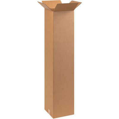 MH-USA 9 x 9 x 48" Tall Corrugated Boxes (20/Bundle) | MH USA