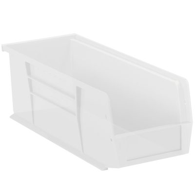 MH-USA 10 7/8 x 4 1/8 x 4" Clear Plastic Stack & Hang Bin Boxes (12 ...