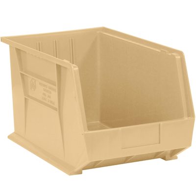 MH-USA 16 x 11 x 8" Ivory Plastic Stack & Hang Bin Boxes (4 Bins/Case ...