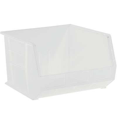 MH-USA 18" x 16 1/2" x 11 Clear Plastic Stack & Hang Bin Boxes (3 Bins ...