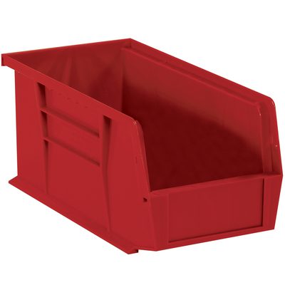 MH-USA 18 x 8 1/4 x 9" Red Plastic Stack & Hang Bins (6 Bins/Case) | MH USA