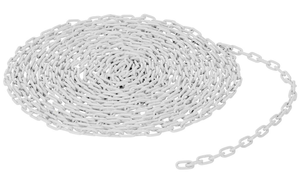 Vestil 3/16" Chain, Per Foot, White | MH USA