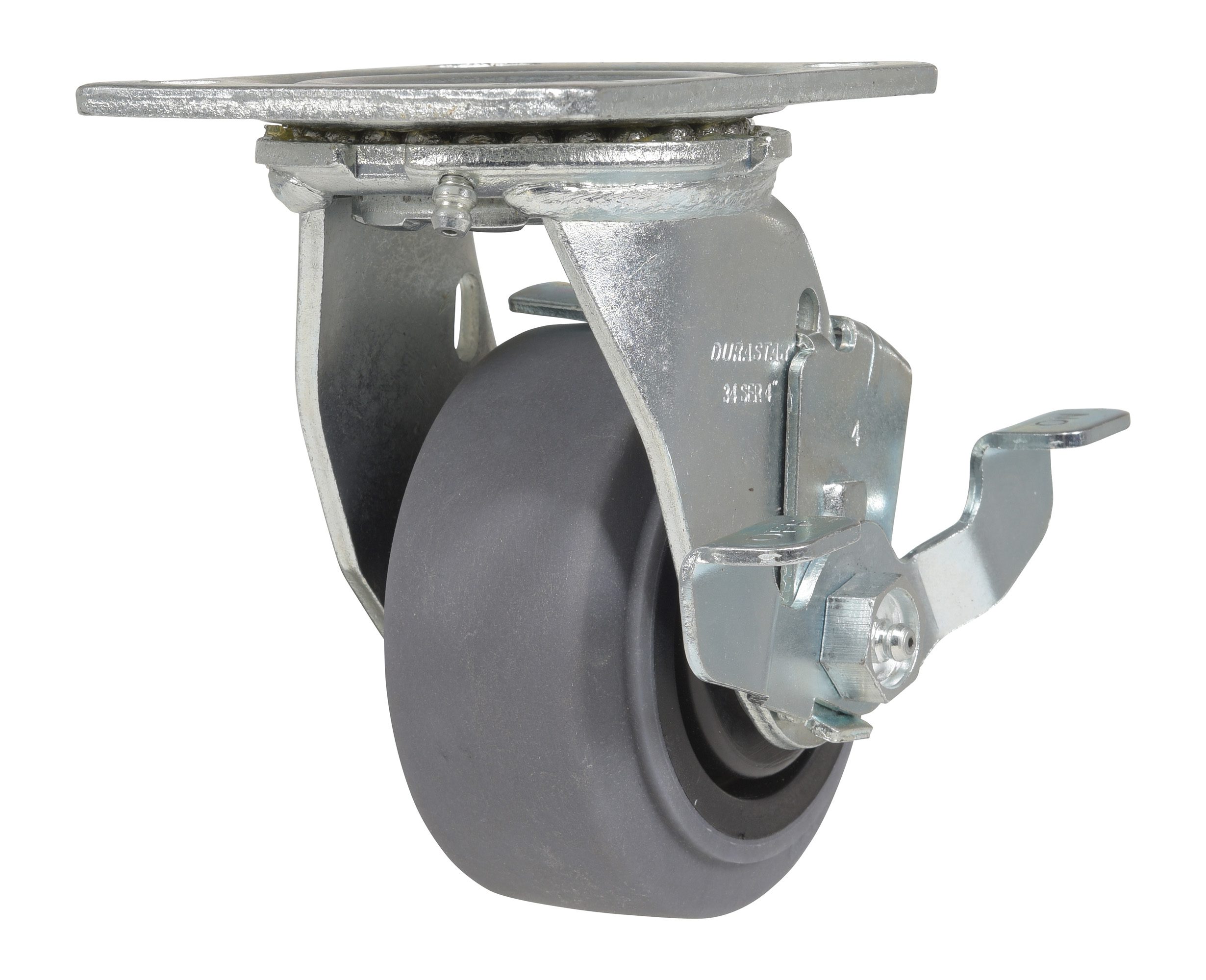 Vestil 4X2 Conductive Rubber Swivel Caster W/Brake | MH USA