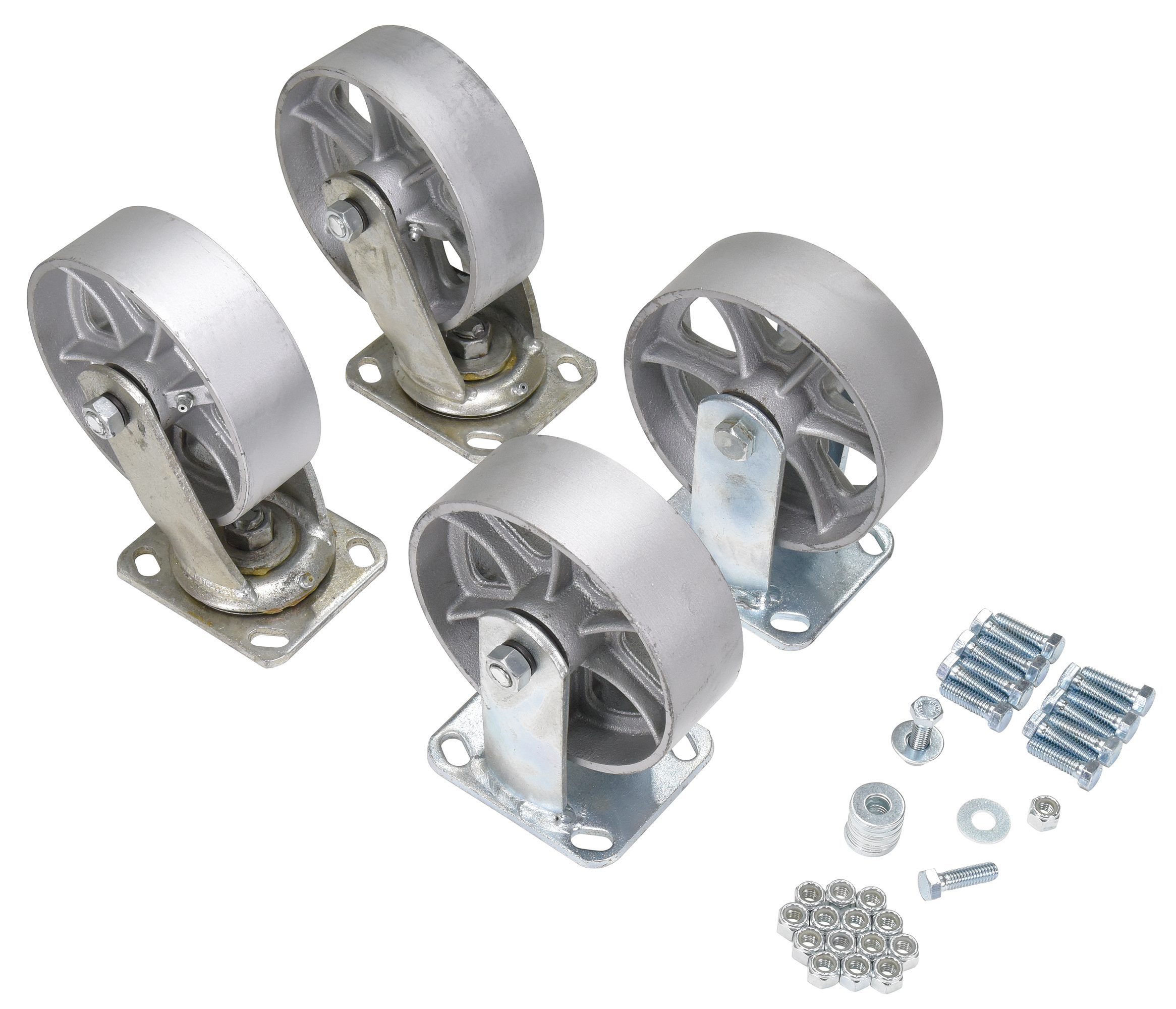 Vestil 6"X2" Semi-Steel Caster Kit 4800# Cap | Material Handling USA