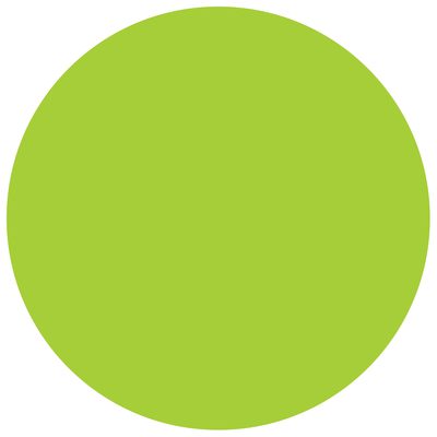 MH-USA 3" Circles - Fluorescent Green Removable Labels (500/Roll) | MH USA