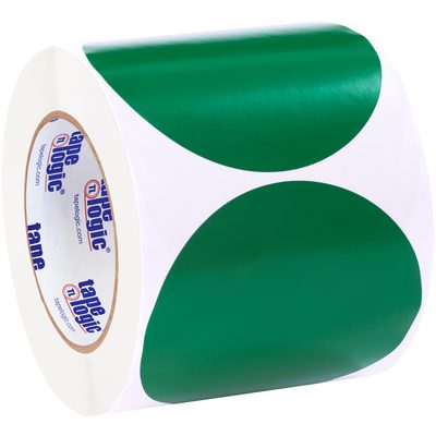 MH-USA 4" Green Inventory Circle Labels (500/Roll) | MH USA