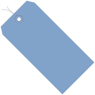 MH-USA 6 1/4 x 3 1/8" Dark Blue 13 Pt. Shipping Tags - Pre-Wired (1000 ...