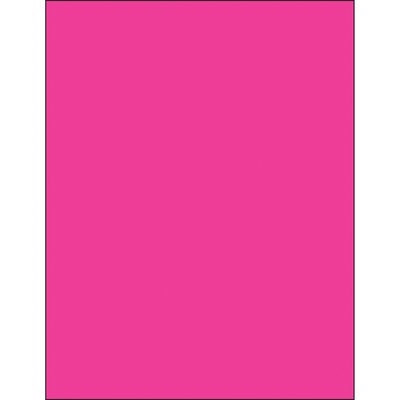 MH-USA 8 1/2 x 11" Fluorescent Pink Removable Rectangle Laser Labels ...
