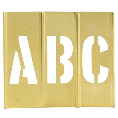 MH-USA 3" Letter/Number Brass Stencils | MH USA