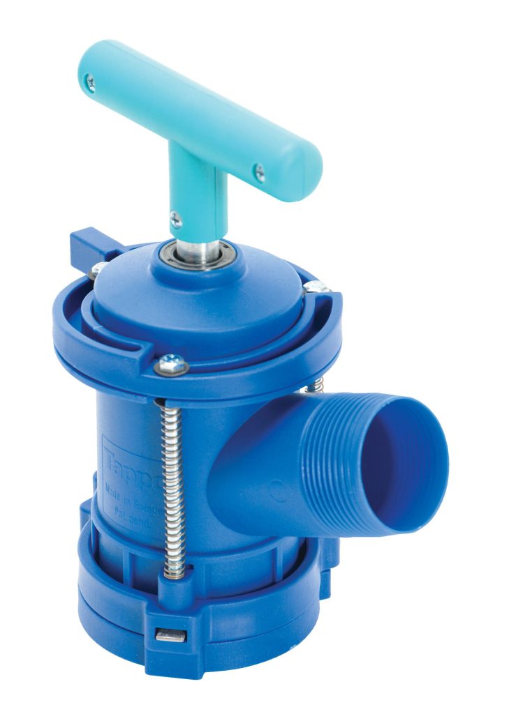 Vestil Horizontal Drum Tap W/ 2 In Bung Size | Material Handling USA
