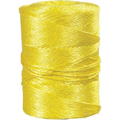 MH-USA 3/16", 650 lb, Yellow Twisted Polypropylene Rope (1 Spool/Case ...