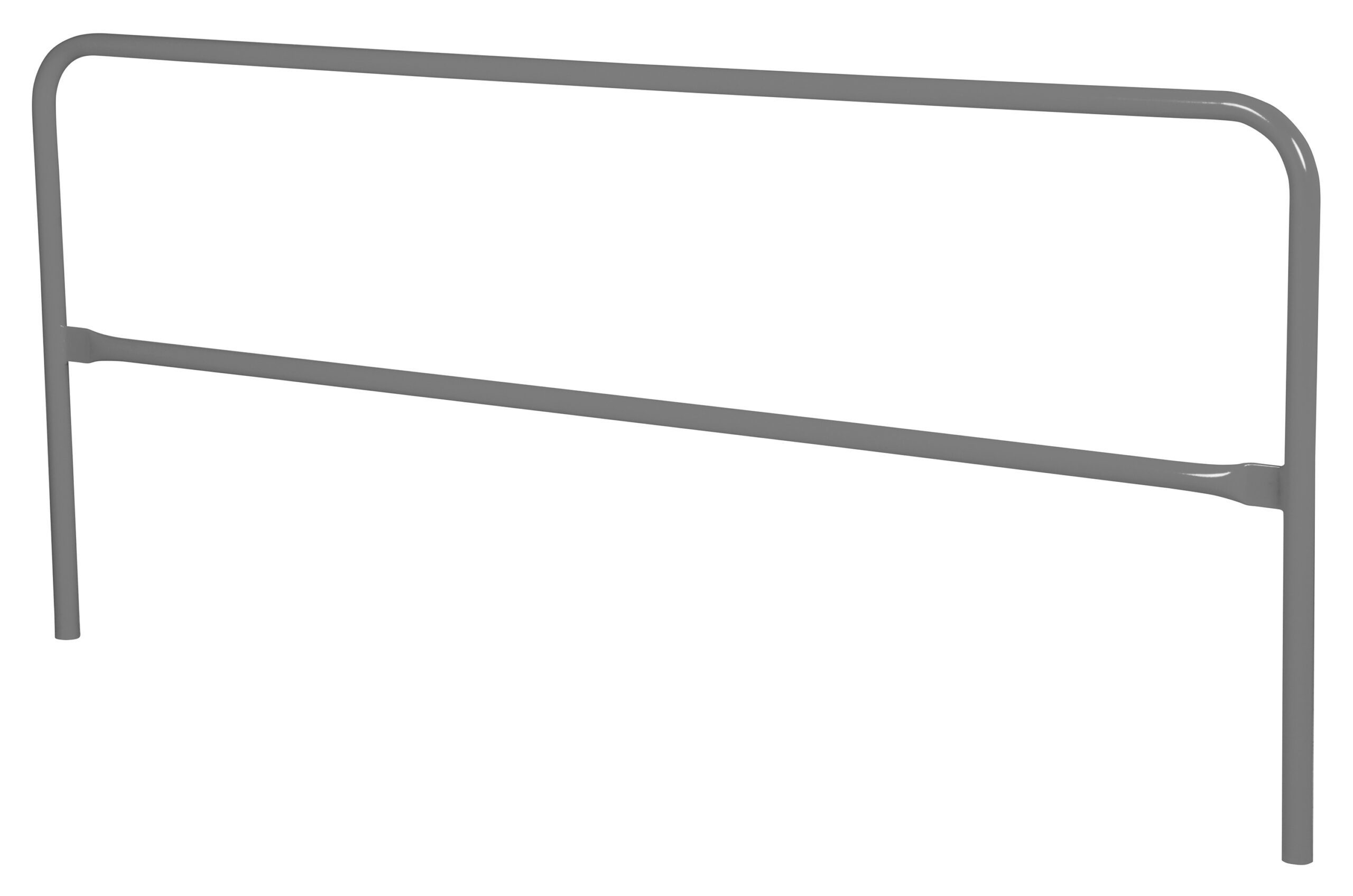 Vestil Steel Pipe Safety Railing 120 In Length Gray | MH USA