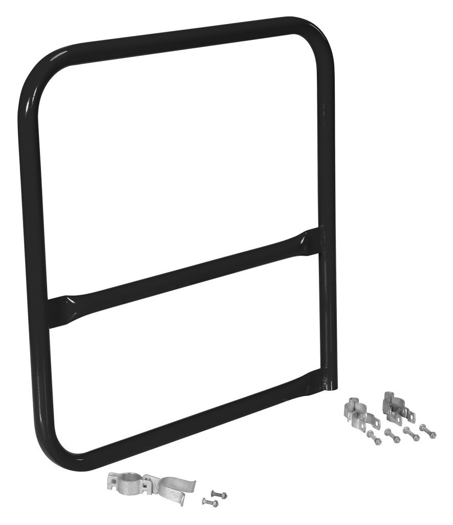 Vestil Black Pipe Safety Railing Gate-B Shaped 36X36 | MH USA