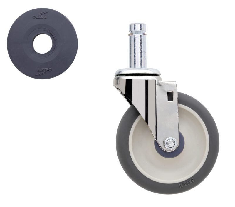 Metro 5MP 5" Polyurethane Swivel Stem Caster for Super Erecta ...