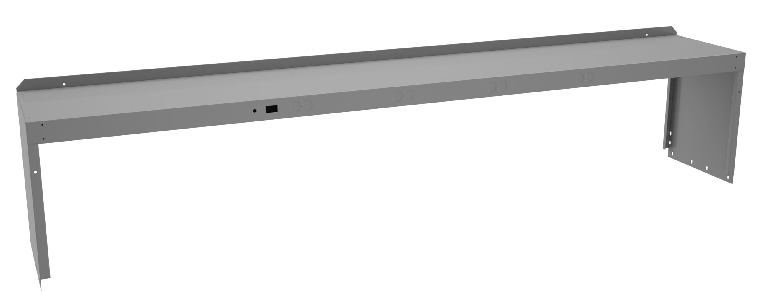 Tennsco 96"W x 15"D x 18"H Electric Riser with End Supports for ...