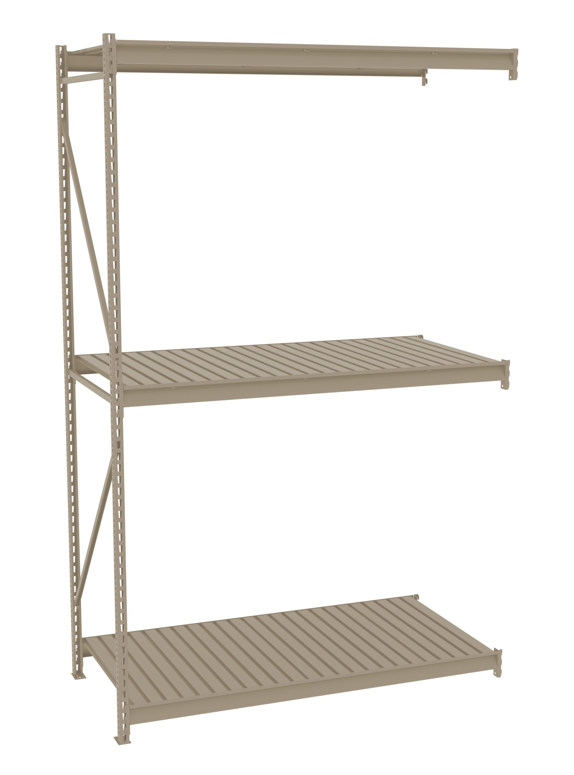 Tennsco 72"W x 36"D x 120"H Bulk Storage Rack Adder Unit with ...