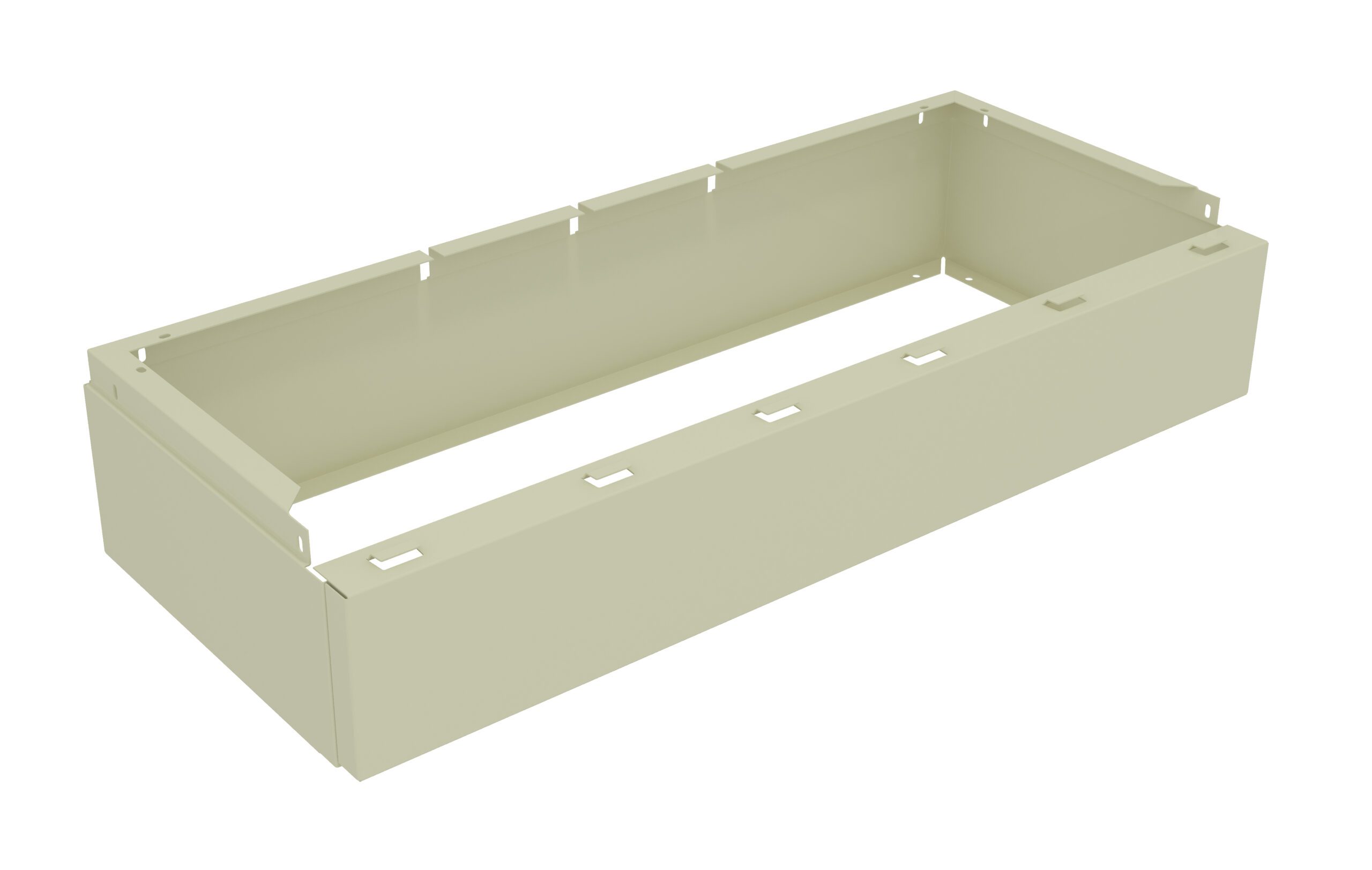 Tennsco 36"W x 15"D Three-Wide Closed Locker Base, Champagne/Putty | MH USA