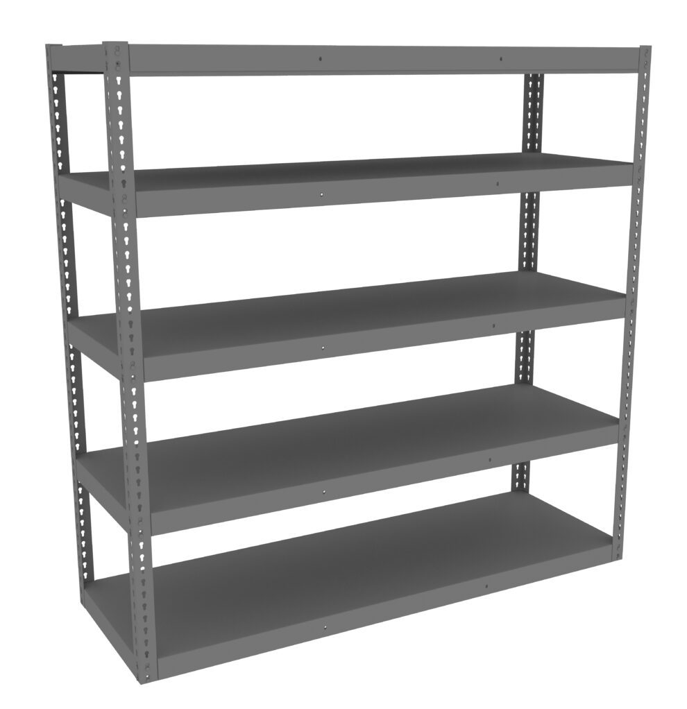 Tennsco 72"W x 24"D x 72"H Die Rack Unit, Medium Grey | MH USA