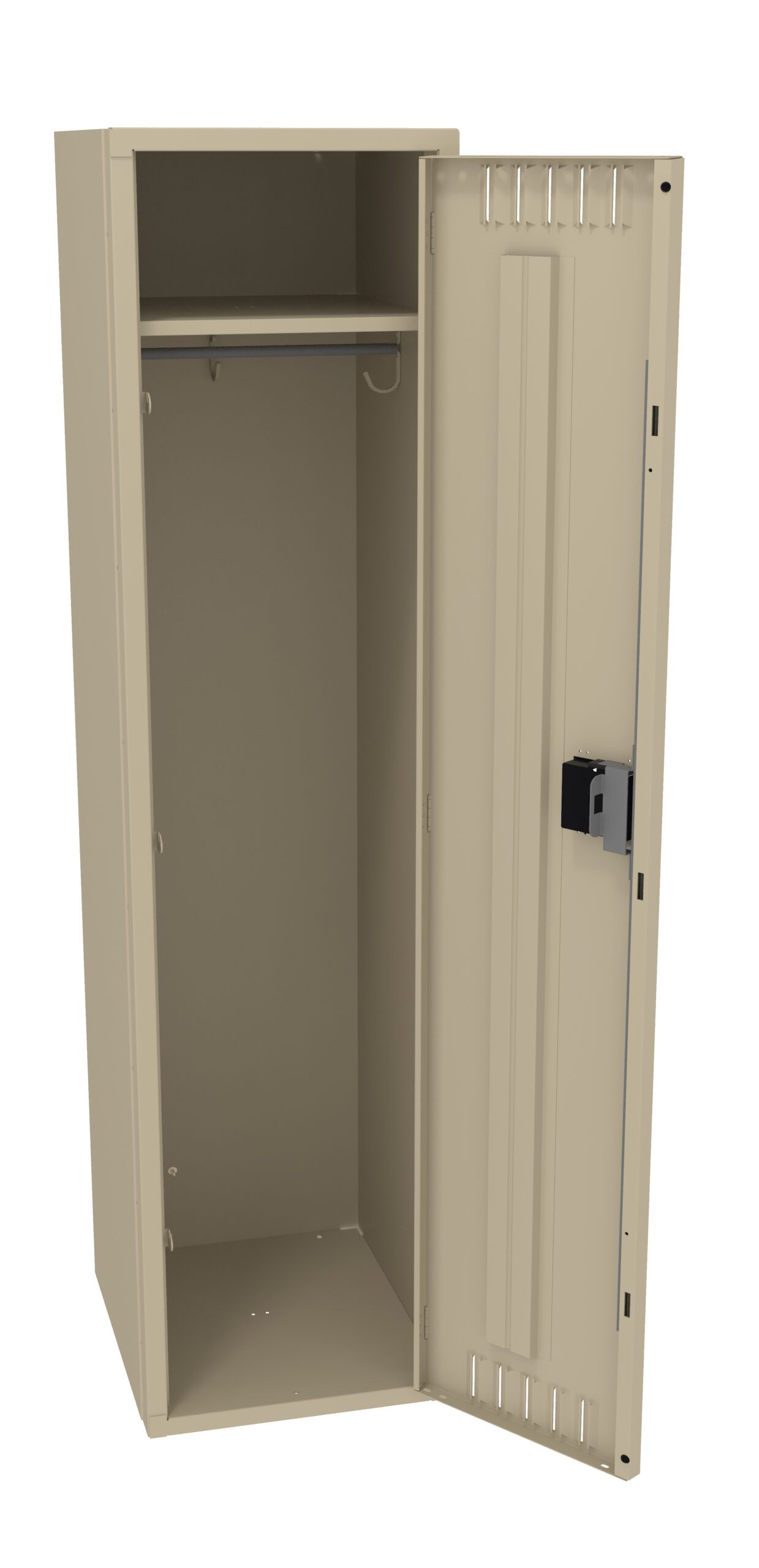 Tennsco 15" W One-Wide Unassembled Single Tier Locker Without Legs ...
