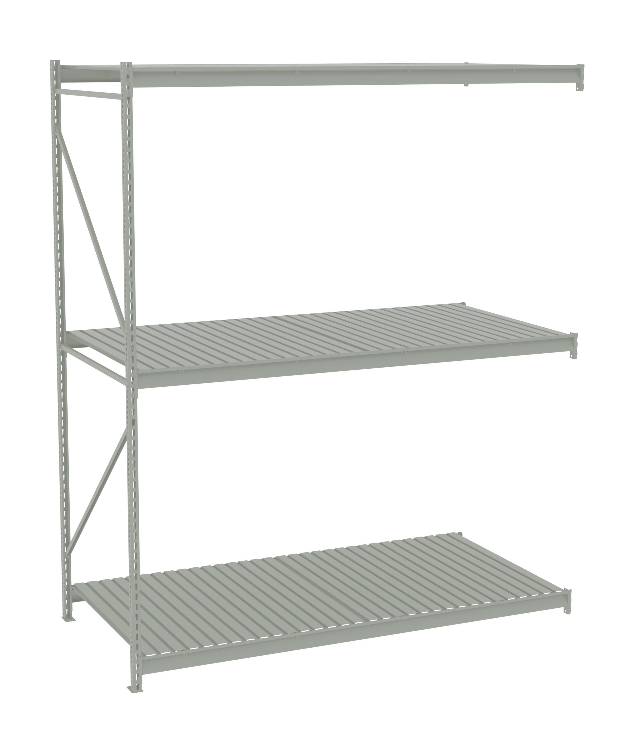 Tennsco 96"W x 48"D x 120"H Bulk Storage Rack Adder Unit with ...
