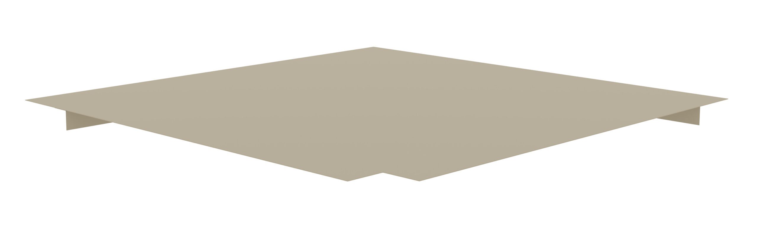 Tennsco 24"D Flat Top Corner Filler, Sand | MH USA