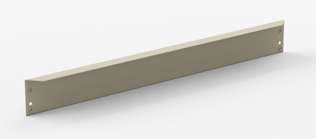 Tennsco 23.5" Long Heavy Duty Front-to-Back Shelf Support, Sand | MH USA