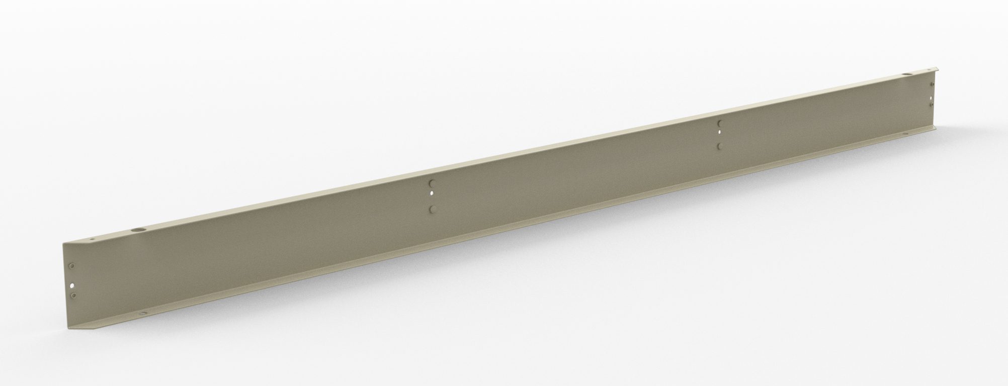 Tennsco 71.5" Long Seismic Left-to-Right Shelf Support, Sand | MH USA