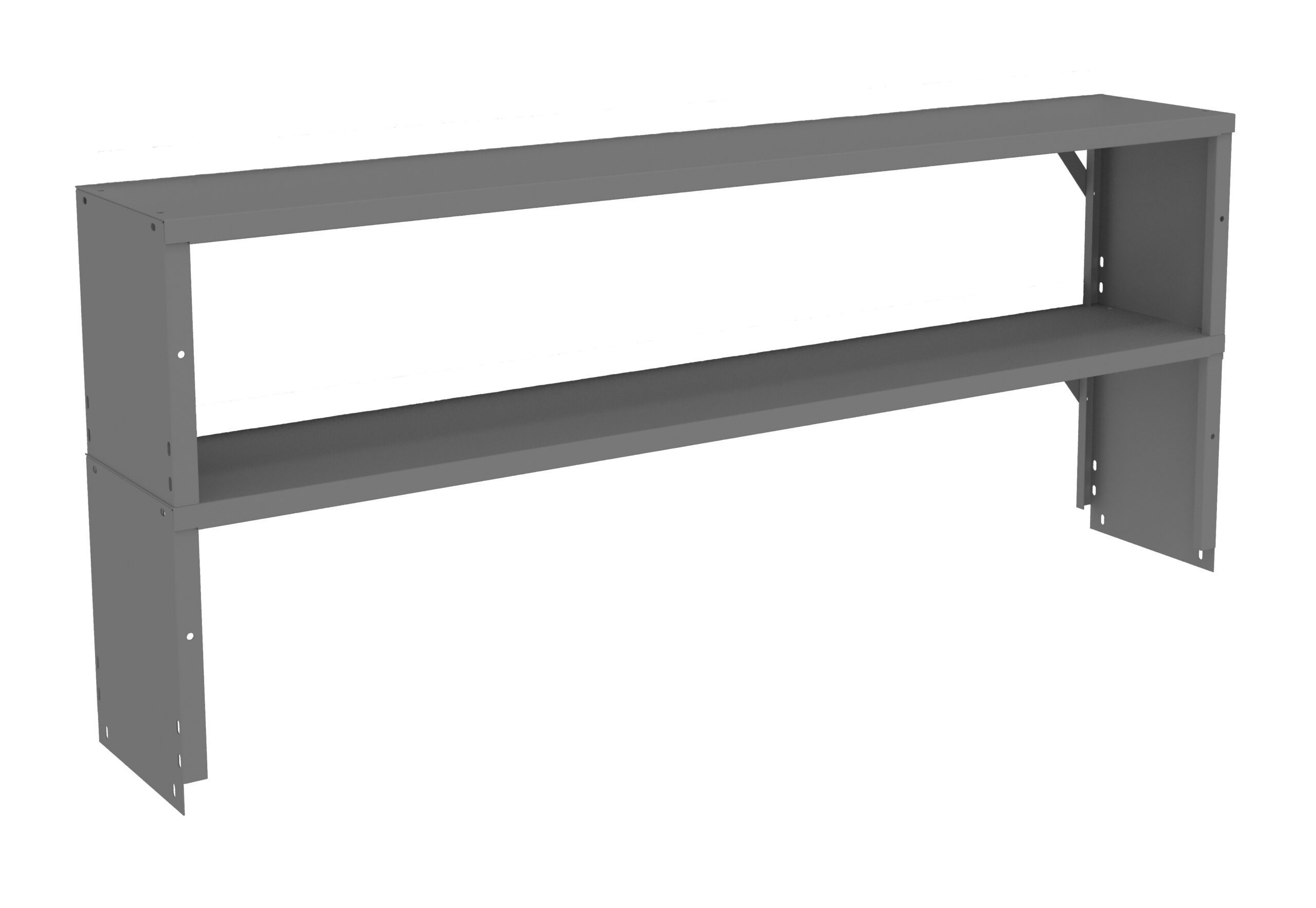 Tennsco 60"W Double Decker Center Riser with End Supports for Workbench ...