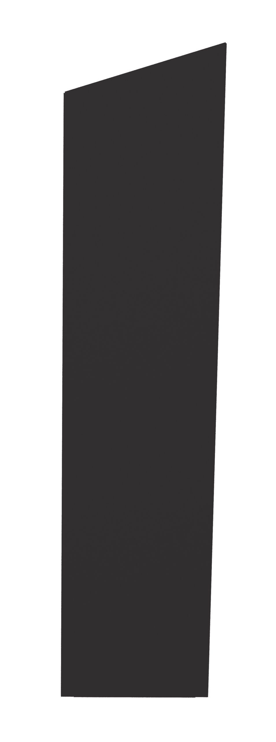 Tennsco 18"D x 72"H Sloping Top Boxed End Panel - Right Sloping Panel ...