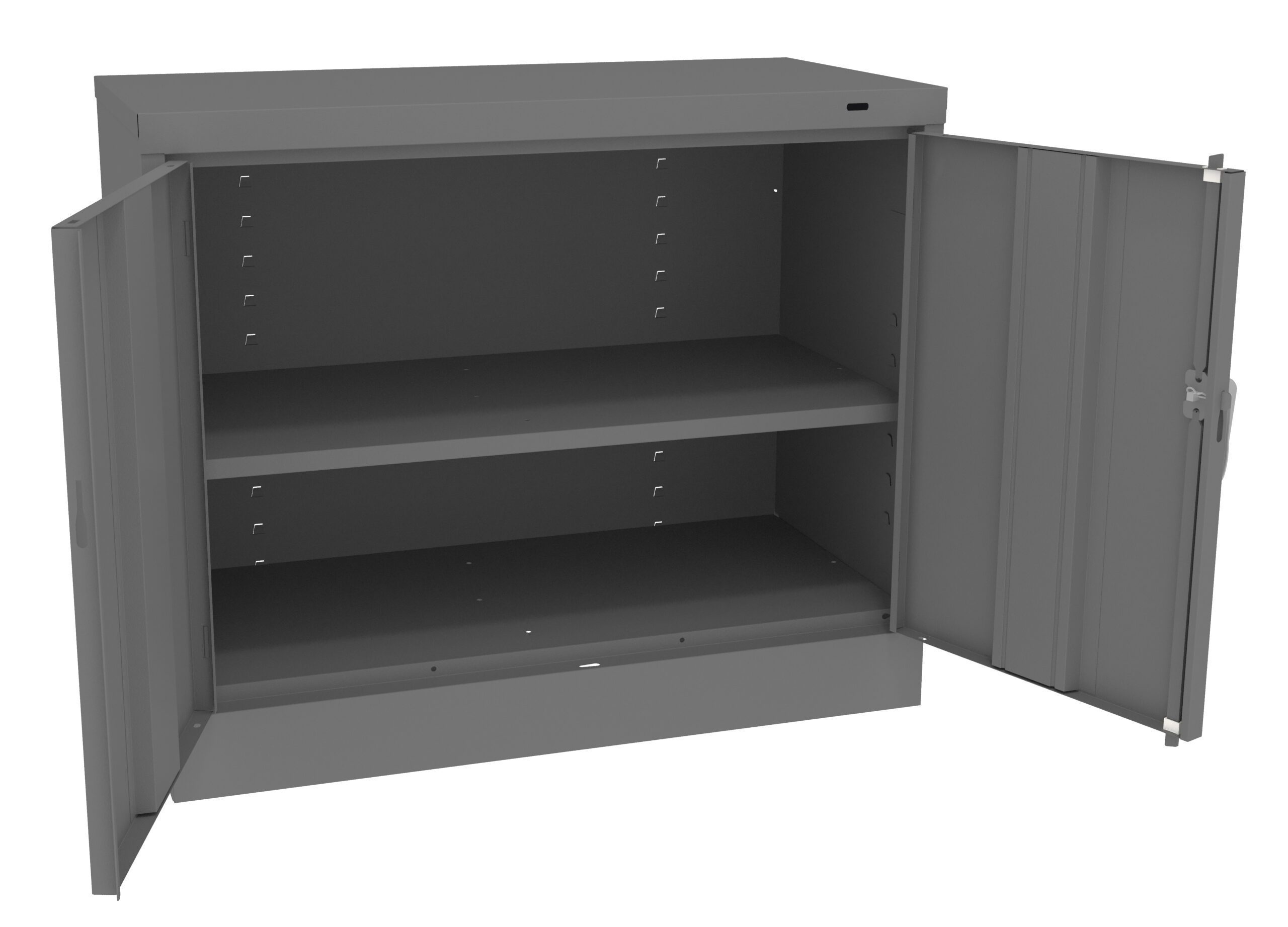 Tennsco 30" High Standard Desk Height Cabinet - Unassembled, Medium ...