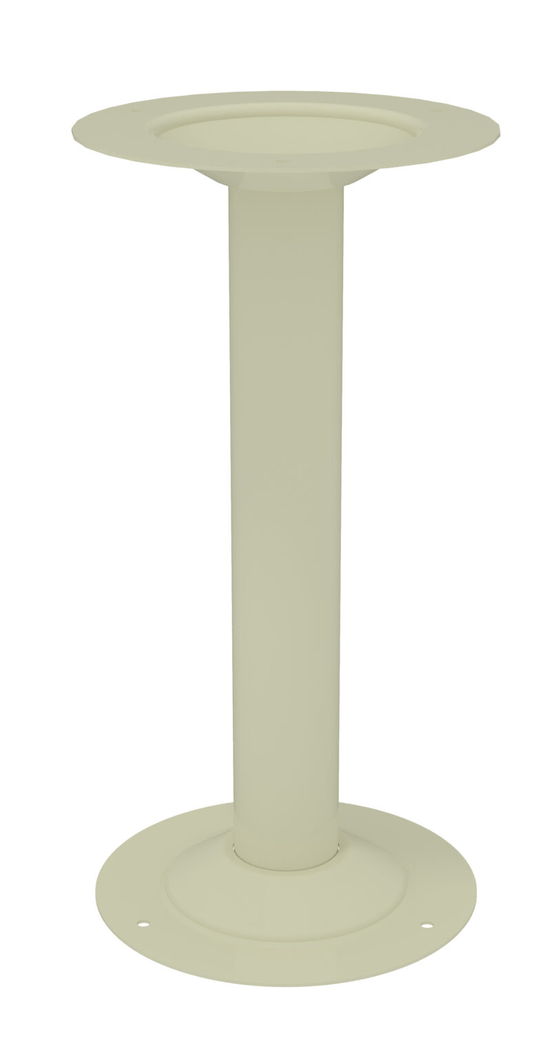 Tennsco 16"H Bench Pedestal for Hard Maple Laminate Bench, Champagne ...