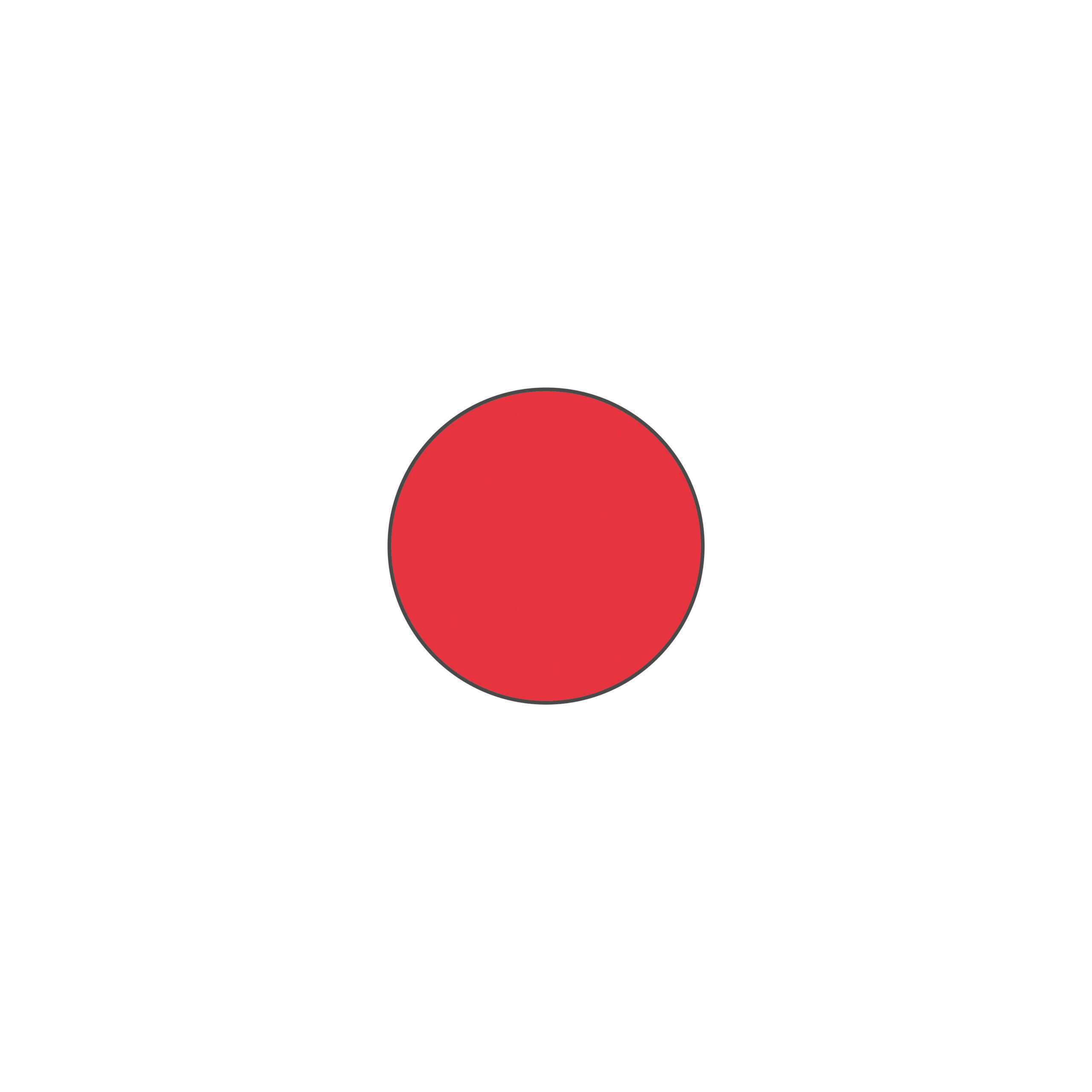 MH-USA Floor Signals - Circle - 3.54 in. Dia - Pack of 100 - Red | MH USA