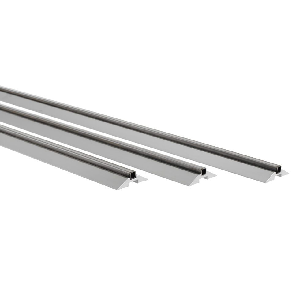 Metro LBTS19NA qwikTRAK Floor Track Shelving Double Deep Track Set, 19 ...