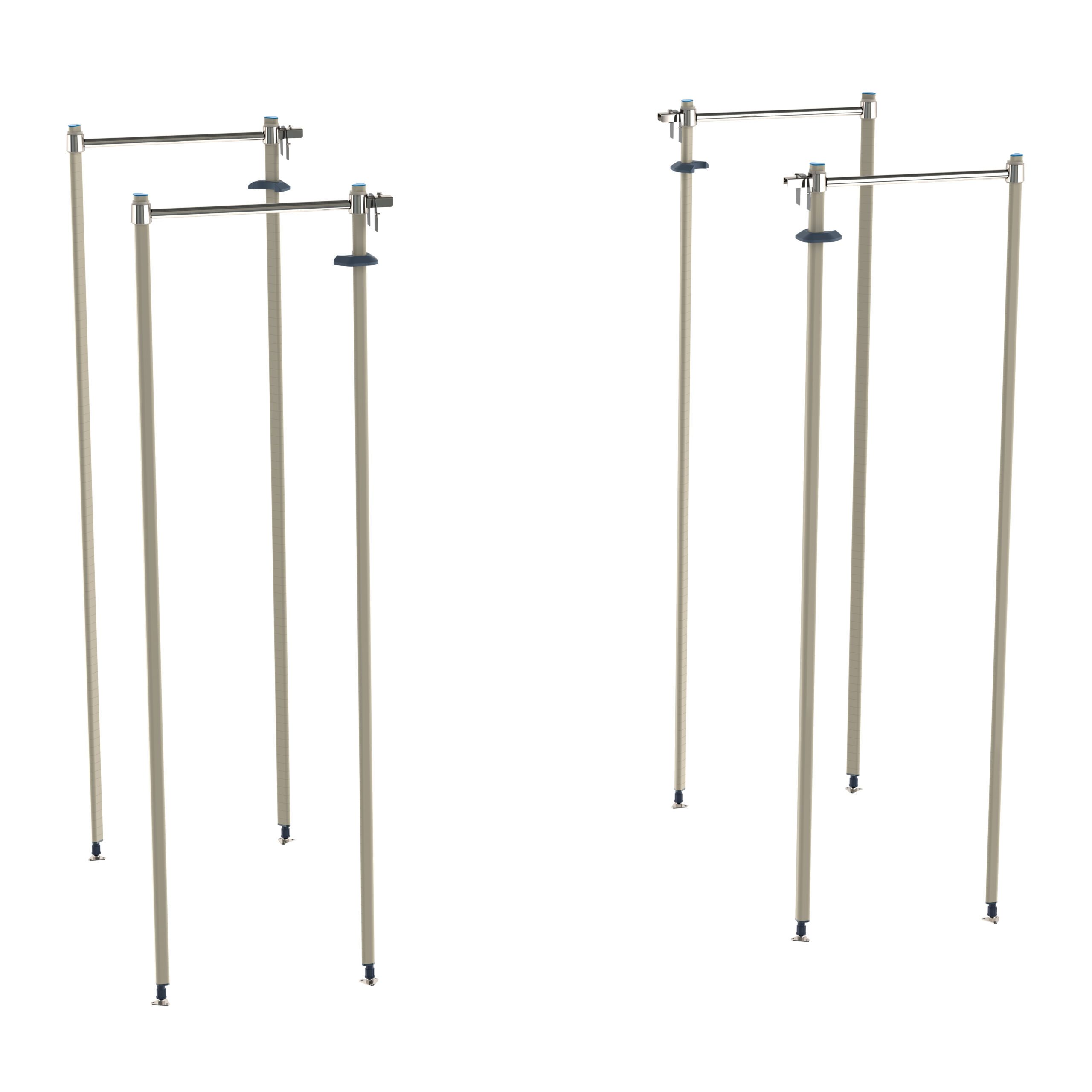 Metro MQTTE24 Top-Track Stationary End Unit Kit for 24" Wide MetroMax ...