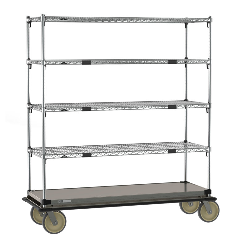 Metro ECM46XS Super Adjustable Super Erecta Transport and Exchage Cart ...