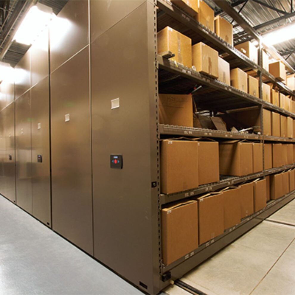 Manual Mobile Shelving | Material Handling USA