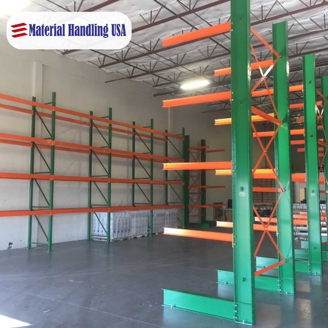 Cantilever Pallet Rack for Roofing Supplies | Material Handling USA