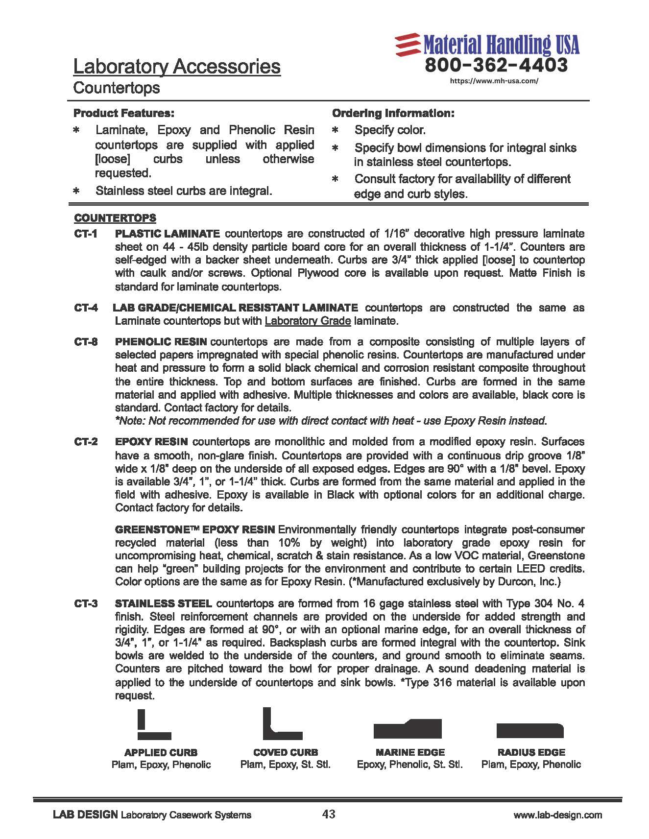 Lab Design Brochures | MH USA