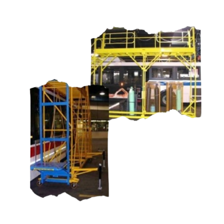 Bus Rooftop Maintenance Scaffold Platforms | MH USA