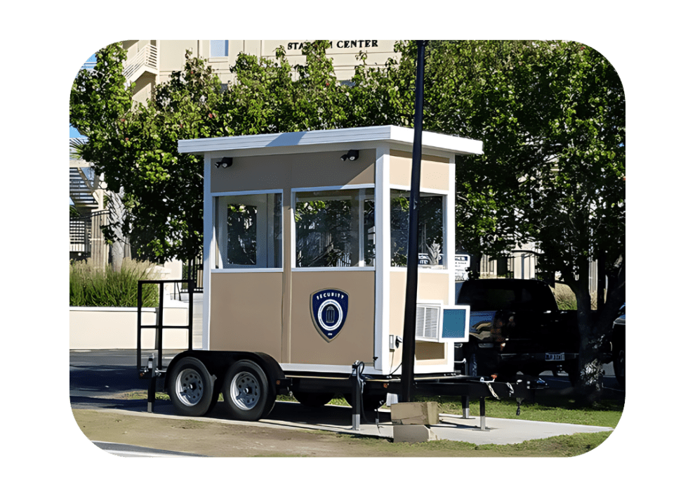 Guard Shack Mounted on a Trailer | Material Handling USA