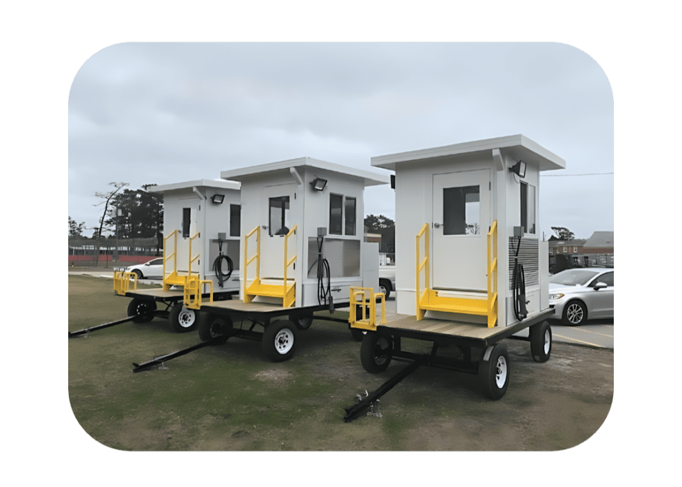 Guard Shack Mounted on a Trailer | Material Handling USA