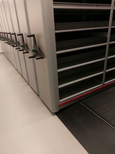 Mobile Shelving for Medical Records | Material Handling USA