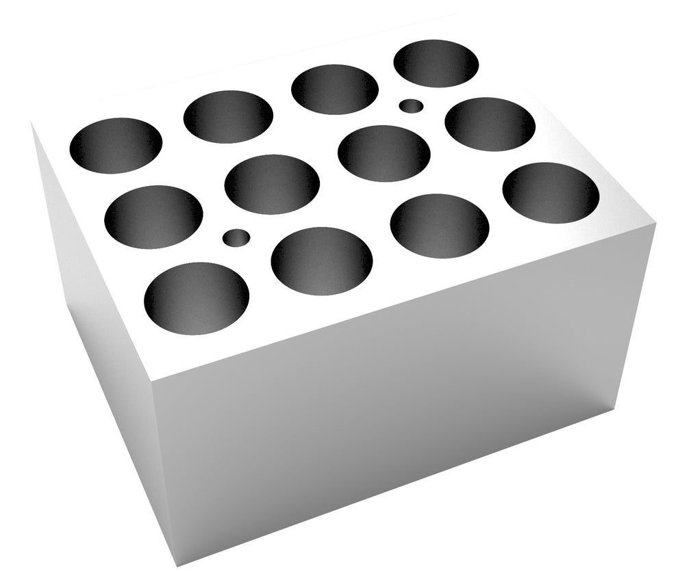 MH-USA Dry Bath Block, Vials, 12 x 17mm, Φ17.8mm x 45mm | Material ...