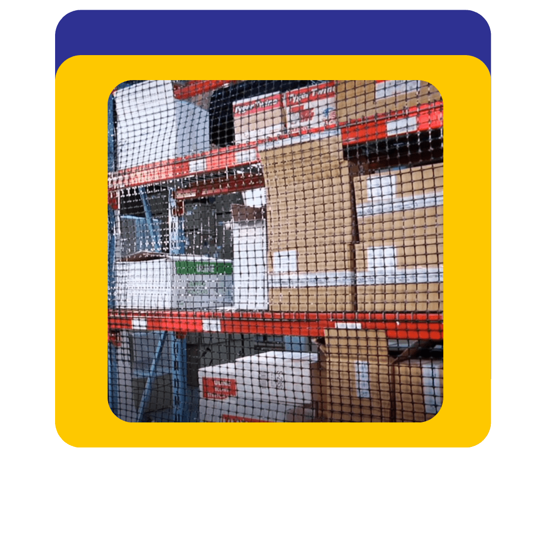 Pallet Rack Safety Netting | Material Handling USA