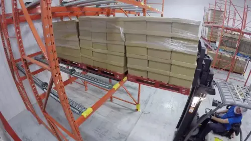 Spring-Rail Pushback Pallet Rack – High-Density Storage Solution ...