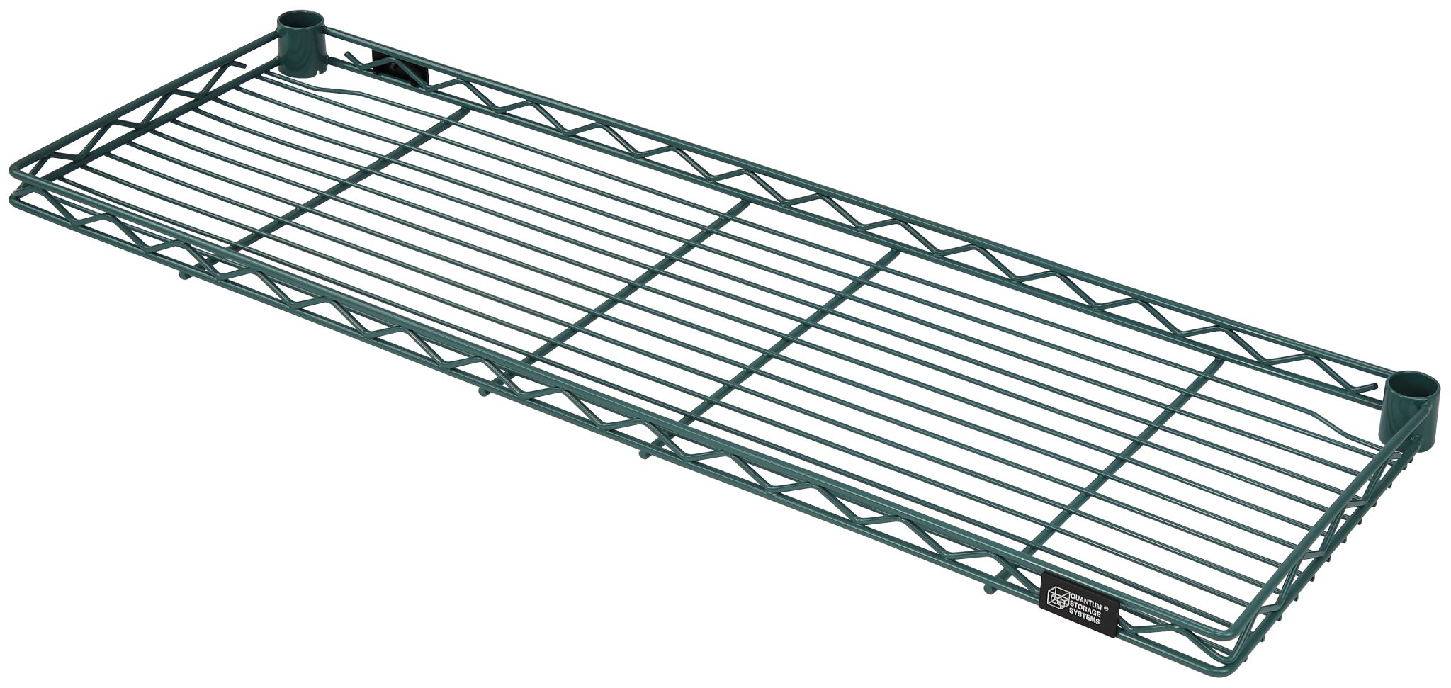 Quantum Wire Shelf, Cantilevered, 30"W X 12"D, Green Epoxy ...