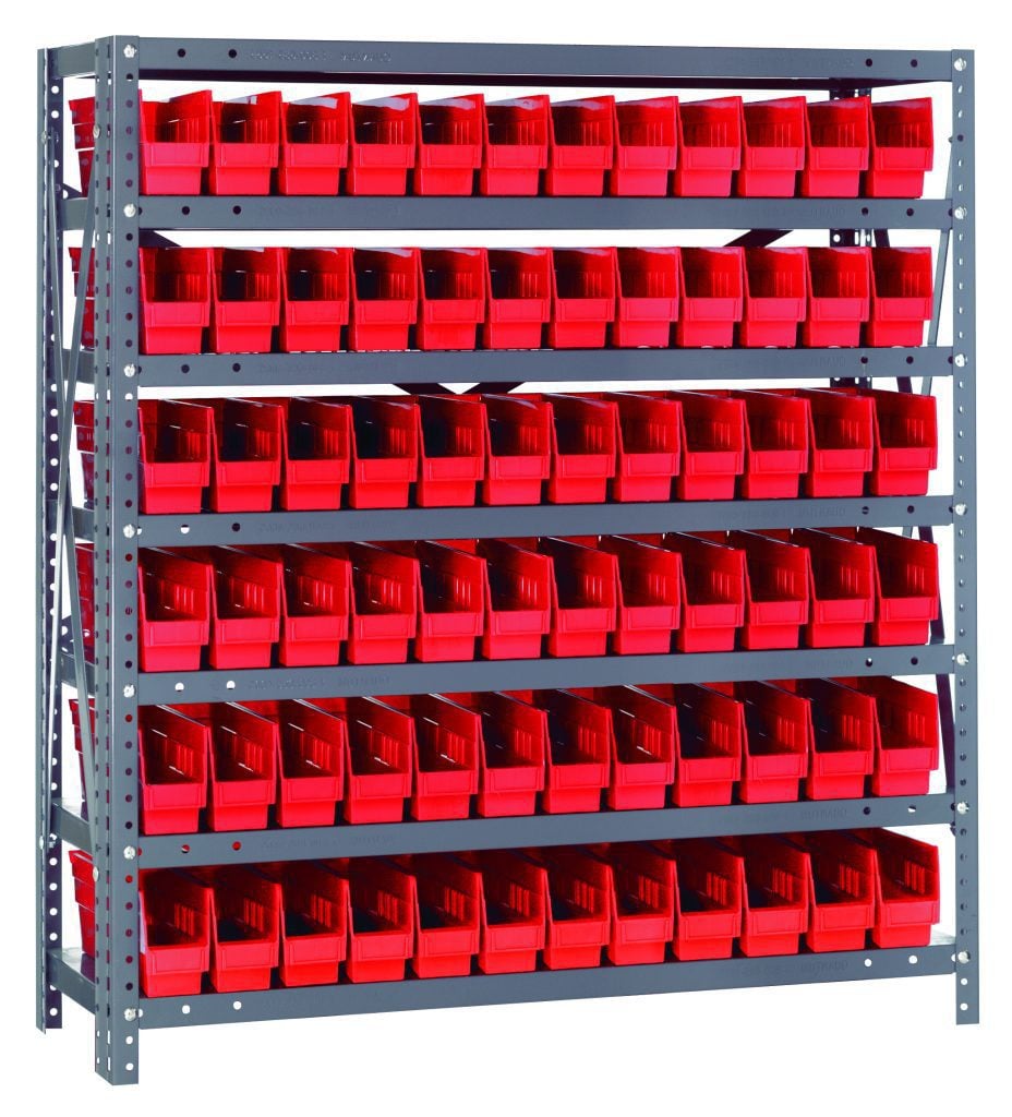 Quantum Shelving Unit, 12"D X 36"L X 39"H, Heavy Duty, 400 Lb. Load ...