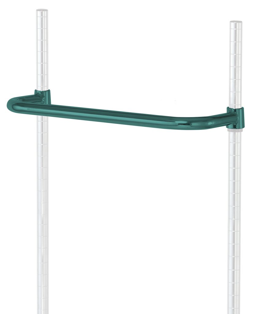 Quantum Push Handle, 21"W, Green Epoxy Antimicrobial Finish | MH USA